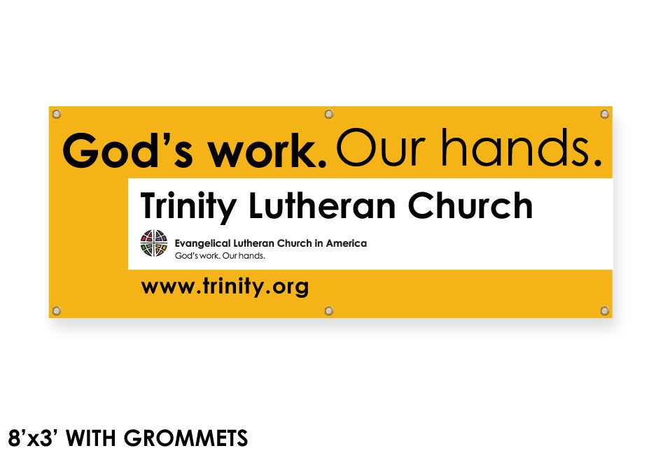God's Work. Our Hands. Banner – OldLutheran
